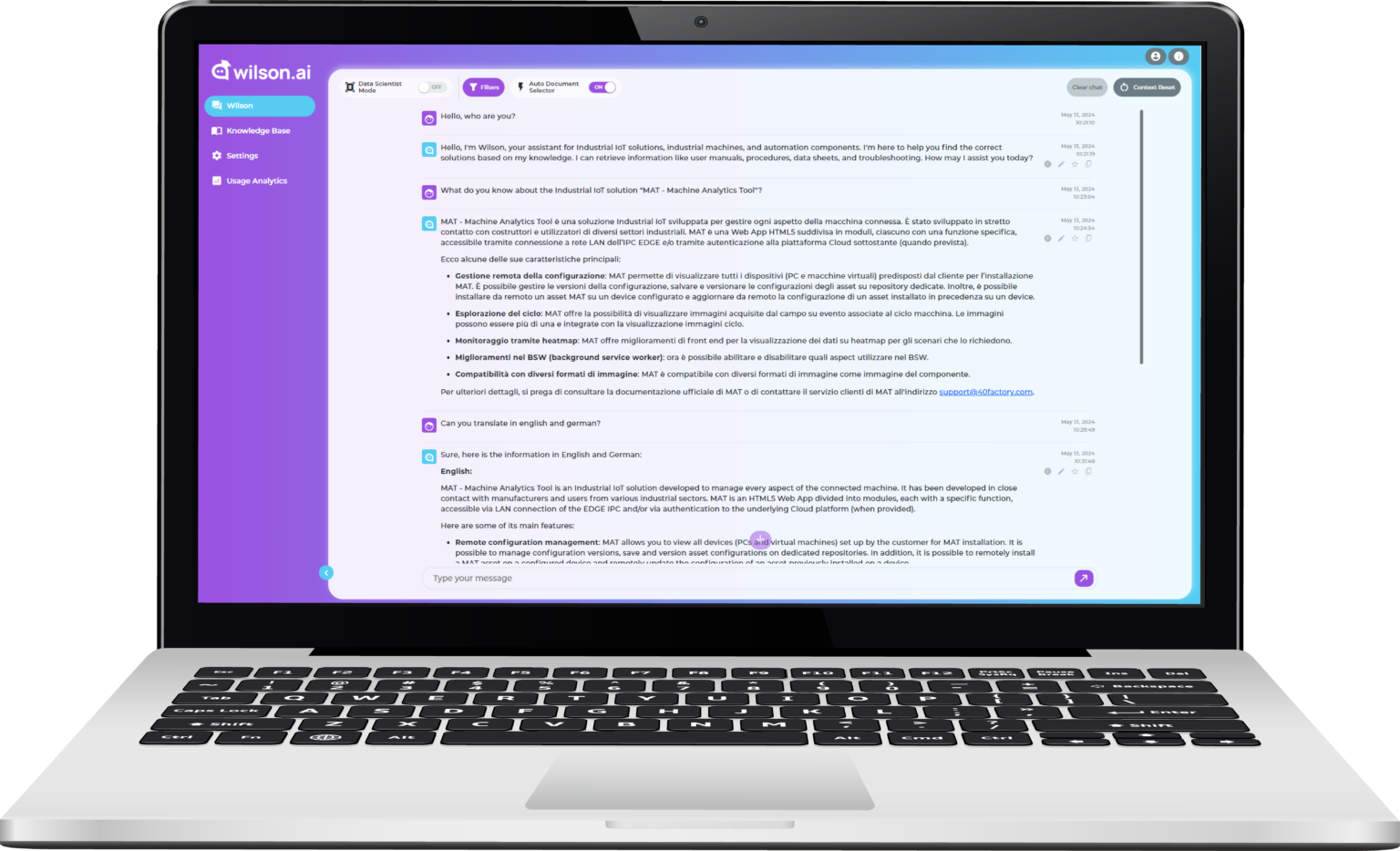 Wilson.ai - 40FACTORY