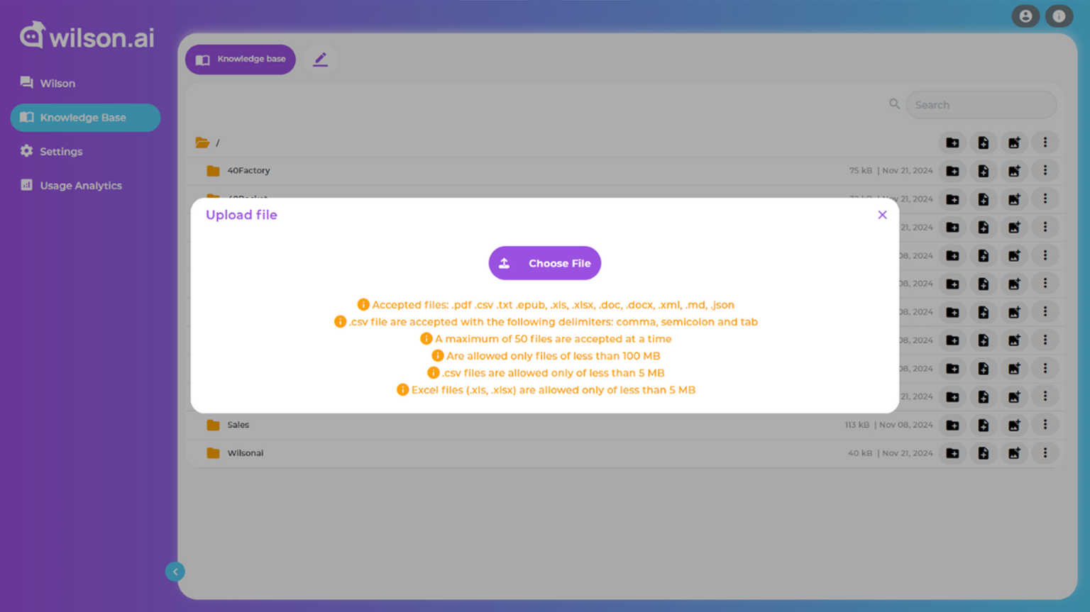 Wilson.ai - 40FACTORY